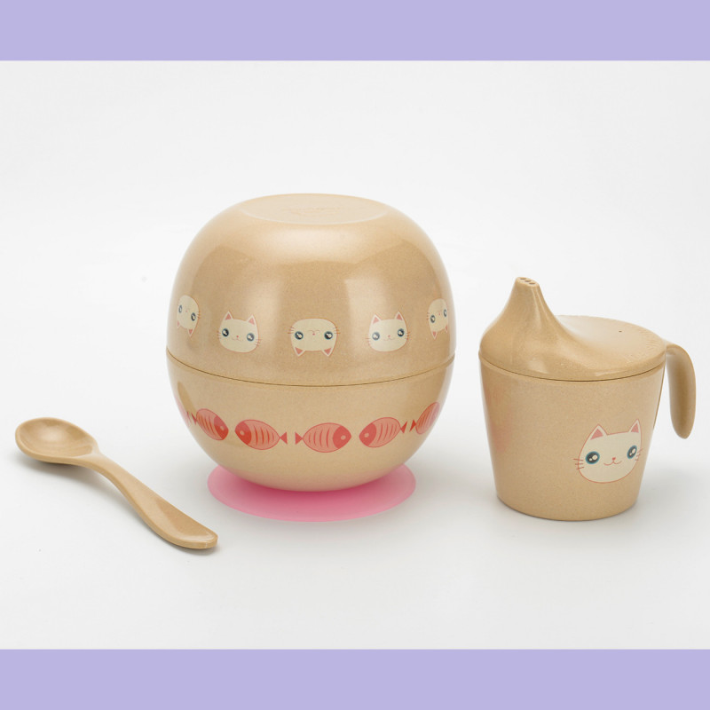 KIT Bébé trop chou - CHIEN OS ROSE - Zéro toxicité
