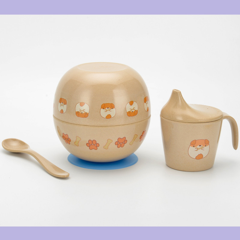 KIT Bébé trop chou - CHIEN OS ROSE - Zéro toxicité